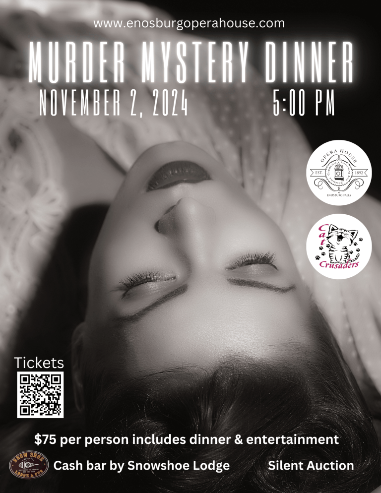 Murder Mystery Dinner Theater – The Opera House at Enosburg Falls